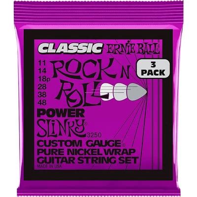Ernie Ball Power Slinky Classic Rock And Roll Electric Guitar Strings 3