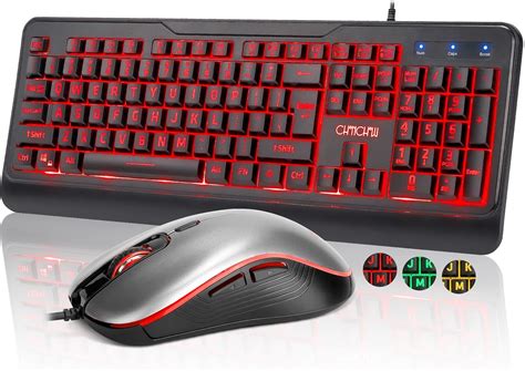Chonchow Gaming Wireless Keyboard And Mouse Combo G311 2 4ghz Video Games