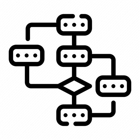 Algorithm Network Coding Programmation Chain Workflow Plan Icon