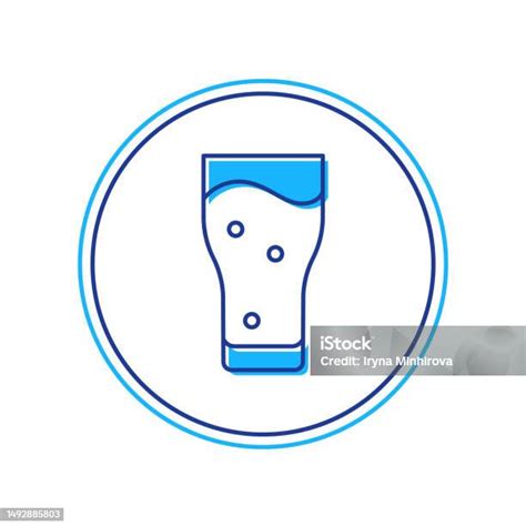 흰색 배경에 고립 된 맥주 아이콘의 윤곽 유리를 채웠습니다 벡터 0명에 대한 스톡 벡터 아트 및 기타 이미지 0명 Ale 가득 찬 Istock