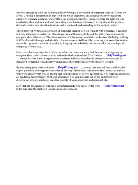 Computer Science Dissertation Help Pdf Thesis Science