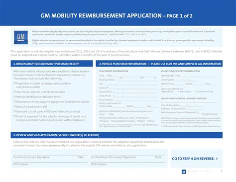 Gm Mobility Form ≡ Fill Out Printable Pdf Forms Online