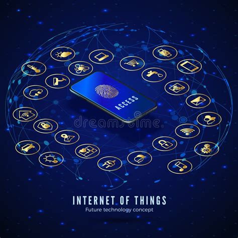 Internet Of Things Concept Iot Isometric Banner Digital Global Ecosystem Monitoring And