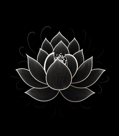 Black Lotus Flower Wallpaper