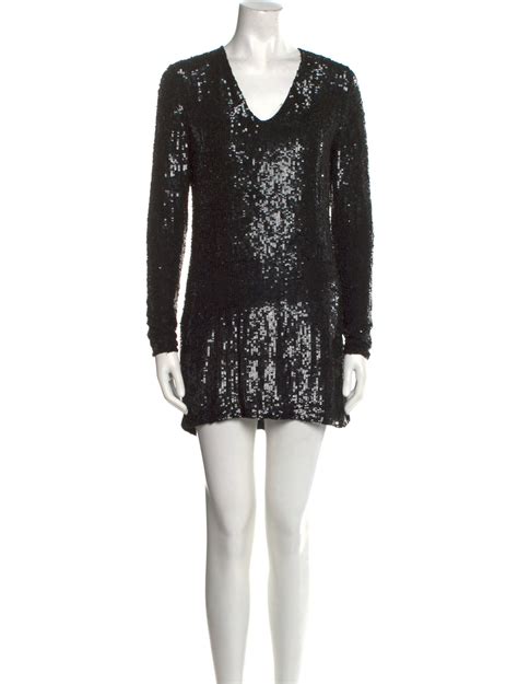 Beau Souci Sequin Mini Dress Black Dresses Clothing Busci21494