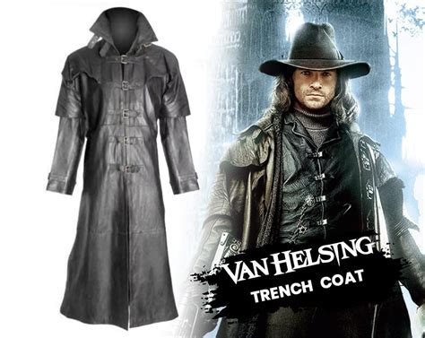 Van Helsing Costume Hugh Jackman Cosplay Mens Steampunk Gothic Leather