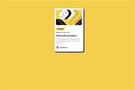 Frontend Mentor Mobile First Responsive Blog Component Using Html And Css Coding Challenge