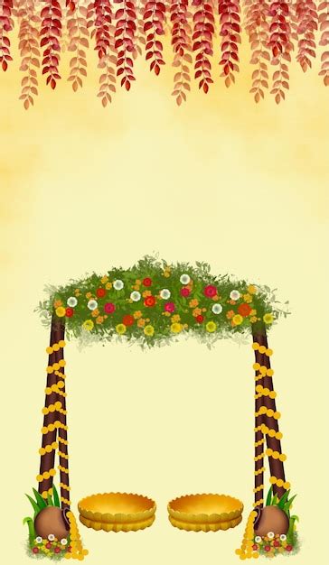 Haldi Ceremony Backdrop Vectors And Illustrations For Free Download Freepik