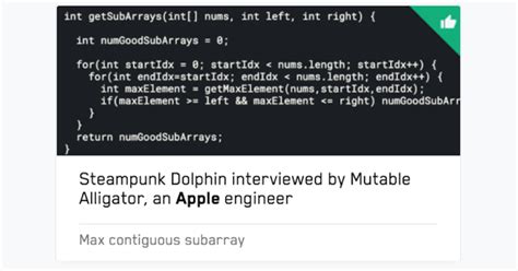 Max Contiguous Subarray Java Interview