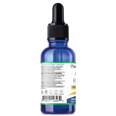 Huron Hemp Cbd Oil Original Blend Full Spectrum 2400mg