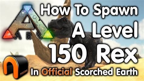 Ark How To Spawn A High Level T Rex Youtube