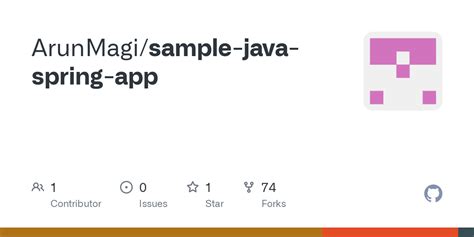 Github Arunmagisample Java Spring App