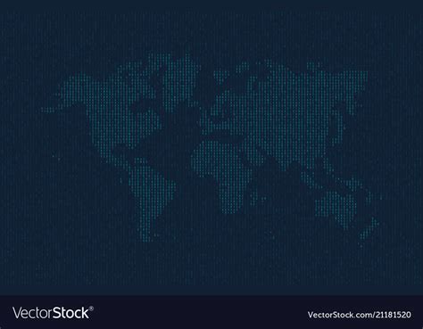 Hexadecimal Computer Code In The Form Royalty Free Vector