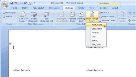 mail merge for dummies creating address labels in word 2007 artofit