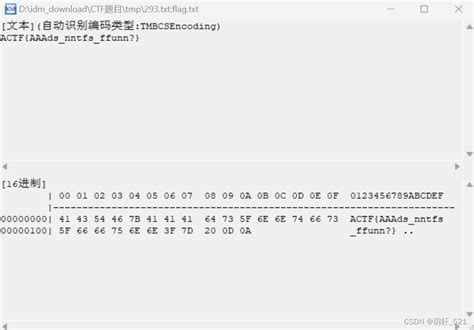Buuctf Actf新生赛2020 Ntfs数据流 1 Csdn博客