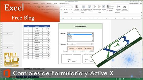 Macros 04 Controles De Formulario Y Controles Activex Bhar Y Macros Excel 2013 Youtube