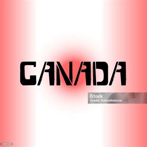 캐나다 스텐실 그래피티 글자 플래그와 배경에 글자 인사말 카드 오버레이 포스터 용 디자인 템플릿 개념에 대한 스톡 벡터 아트 및