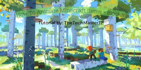 How To Animate Minecraft Items Blocks