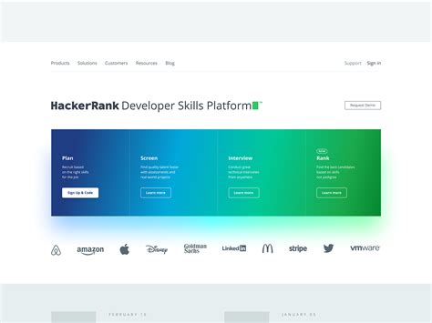Hackerrank Developer Skill Platform™ Creative Web Design Development Skills