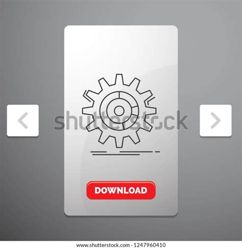 Setting Data Management Process Progress Line Stock Vector Royalty