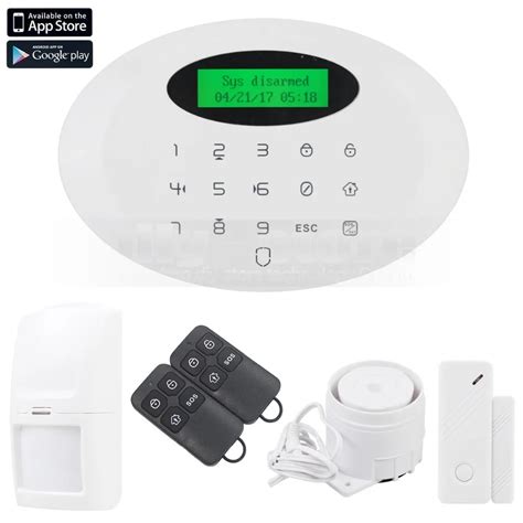 Diysecur Wirelessandwired Gsm Burglar Intruder Alarm System With Touch
