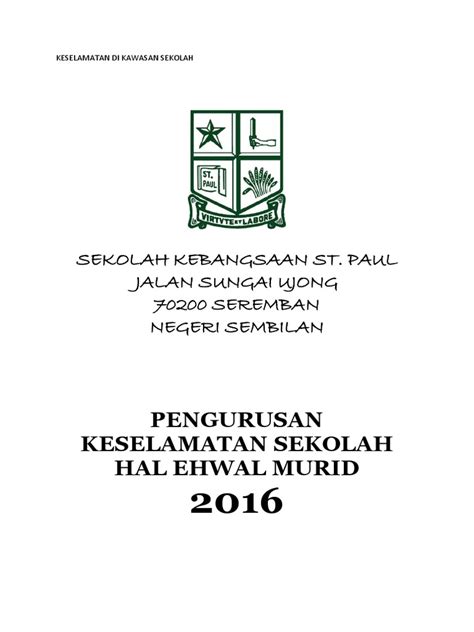 Keselamatan Di Kawasan Sekolah Pdf