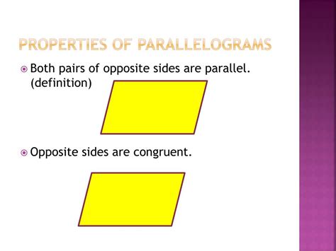 Ppt Properties Of Parallelograms Powerpoint Presentation Free