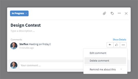 editing or deleting entries messages in stackfield