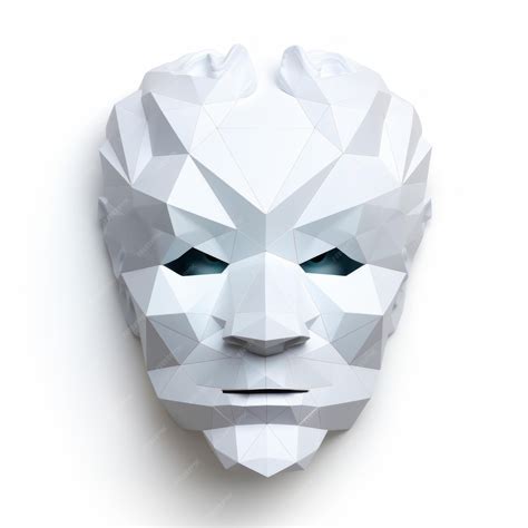 Premium Photo Minimal White Geometry Mask In 3d Animation By Alex Van