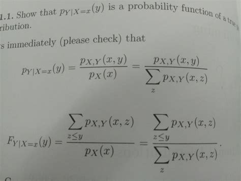Probability Conditional Distribution Function Mathematics Stack