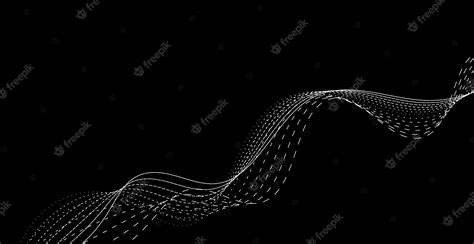 Premium Vector Wave Lines Pattern Abstract Background Technology