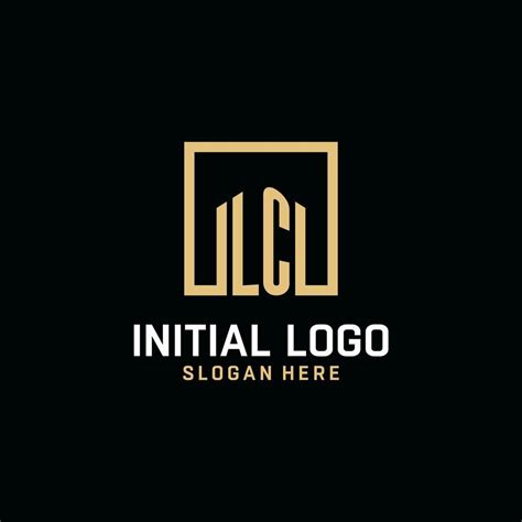 LC Initial Monogram Logo Design With Square Shape Design Ideas Vector Art At Vecteezy