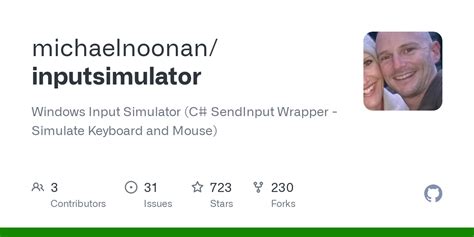 github michaelnoonan inputsimulator windows input simulator c sendinput wrapper simulate