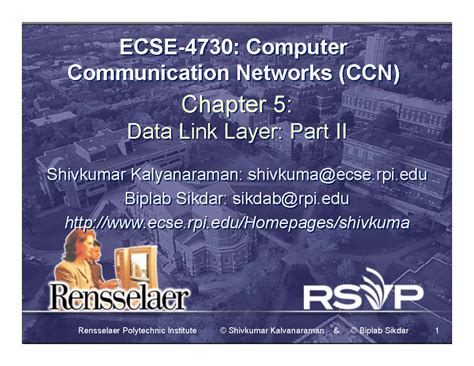 Dll Computer Layered Architecture Datalink Layer Ecse 4730