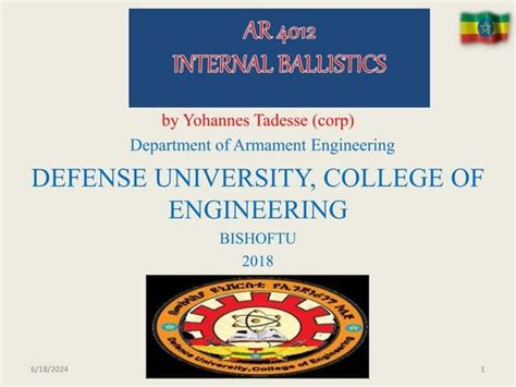 Internal Ballistic Pptx Arms And Ammunition Sensitive Topics