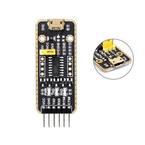 Waveshare Micro USB To UART High Band Rate Transmission Module Connectors