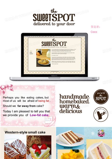 英语蛋糕店介绍ppt模板下载 编号qrovpzoe 熊猫办公