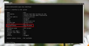 How To Check WiFi Network Security Type On Windows