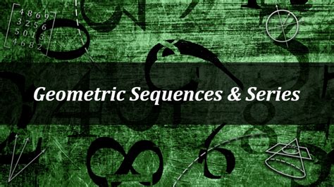 Geometric Sequences And Series Emediava Worksheets Library
