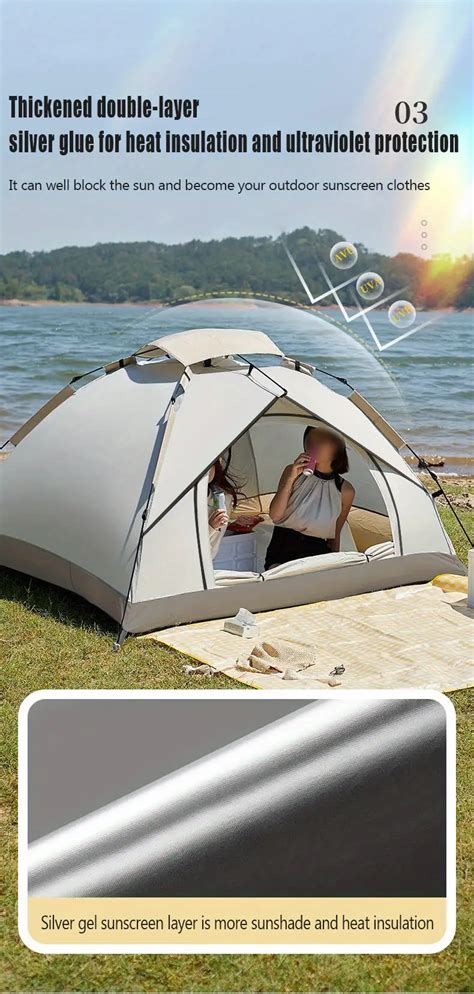 1pc 가족용 대형 공간 텐트 방수 선쉐이드 안티모기토 3 4인용에 적합 Sports And Outdoors Temu Republic Of Korea