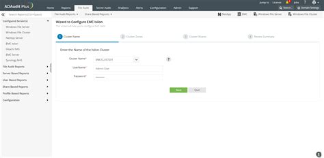 Add EMC Isilon Clusters EMC Isilon Audit Guide ADAudit Plus