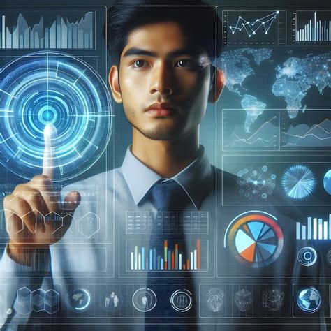 advanced data visualization and business intelligence platform premium ai generated image