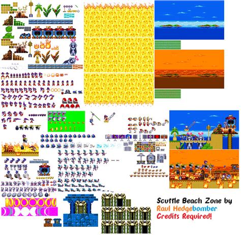 My Custom Sprites Scuttle Beach Remastered By Raulhedgebomber On Deviantart