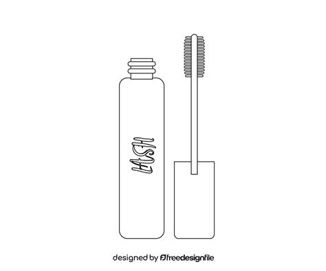 Cosmetic Lash Cartoon Black And White Clipart Free Download