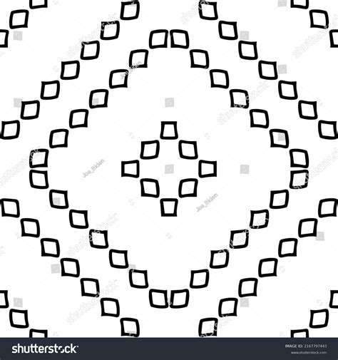 Abstract Geometric Seamless Pattern Black White Stock Vector Royalty
