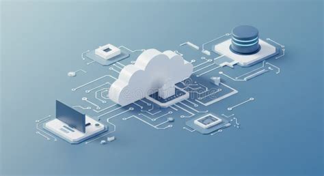 Cloud Computing Network Data Center Digital Technology Stock Illustration Illustration Of