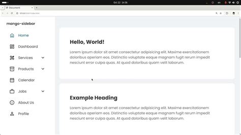 Easy Responsive Sidebar With Cssvanilla Javascript Part Two