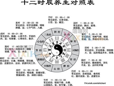 左眼跳的时辰表 十二时辰对照表