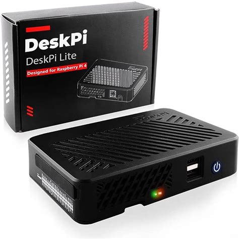 52pi Deskpi Lite Raspberry Pi 4 Case With Power Buttonheatsink With