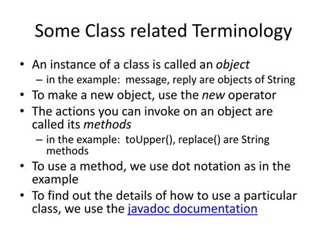 Ppt Lecture 2 Classes And Objects Using Scanner And String